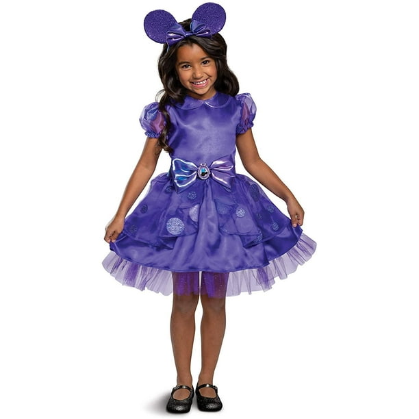 Minnie Mouse, color morado, talla M, 3T/4T, para niñas Disney | Walmart ...