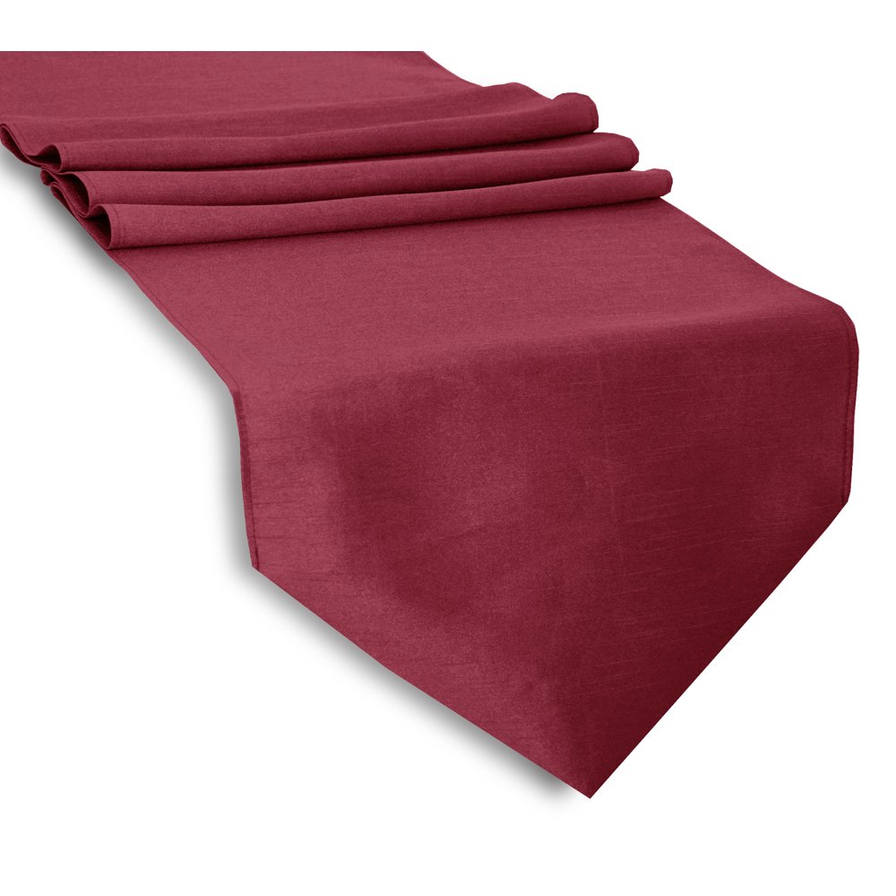 Aiking Home (Pack of 2)13"x 90" -Solid & Unlined Classic Faux Silk ...