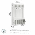 Bush Furniture Woodland 40W Entryway Hall Tree, Shoe Storage Bench w ...