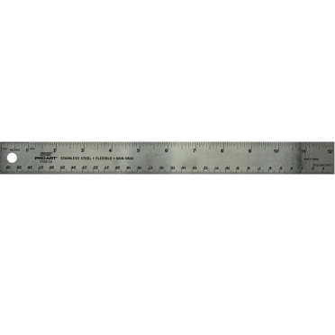 Business Source Nonskid Stainless Steel Ruler 12" Length - 1/16, 1/32 ...