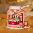 Rolife Food Box Shop Set Toy DIY Miniature House Kit with LED Gifts for ...