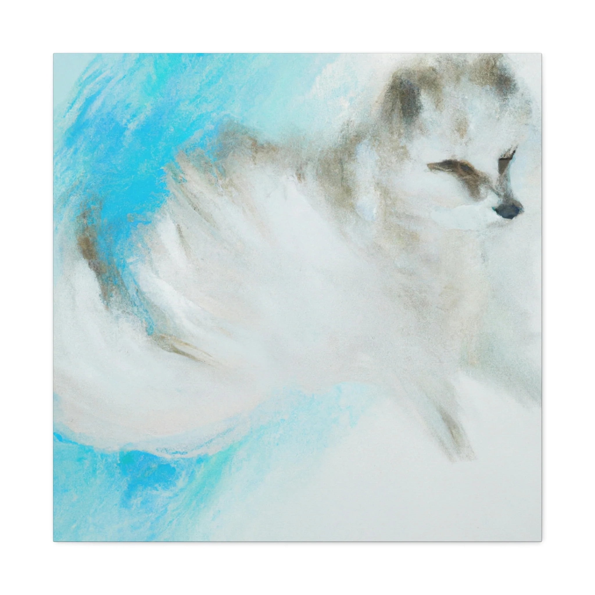 Arctic Fox Expressionism - Canvas - Walmart.com