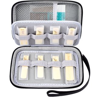 Protec Alto / Tenor Saxophone Reed Case, Holds Up To 10 Reeds (Black ...