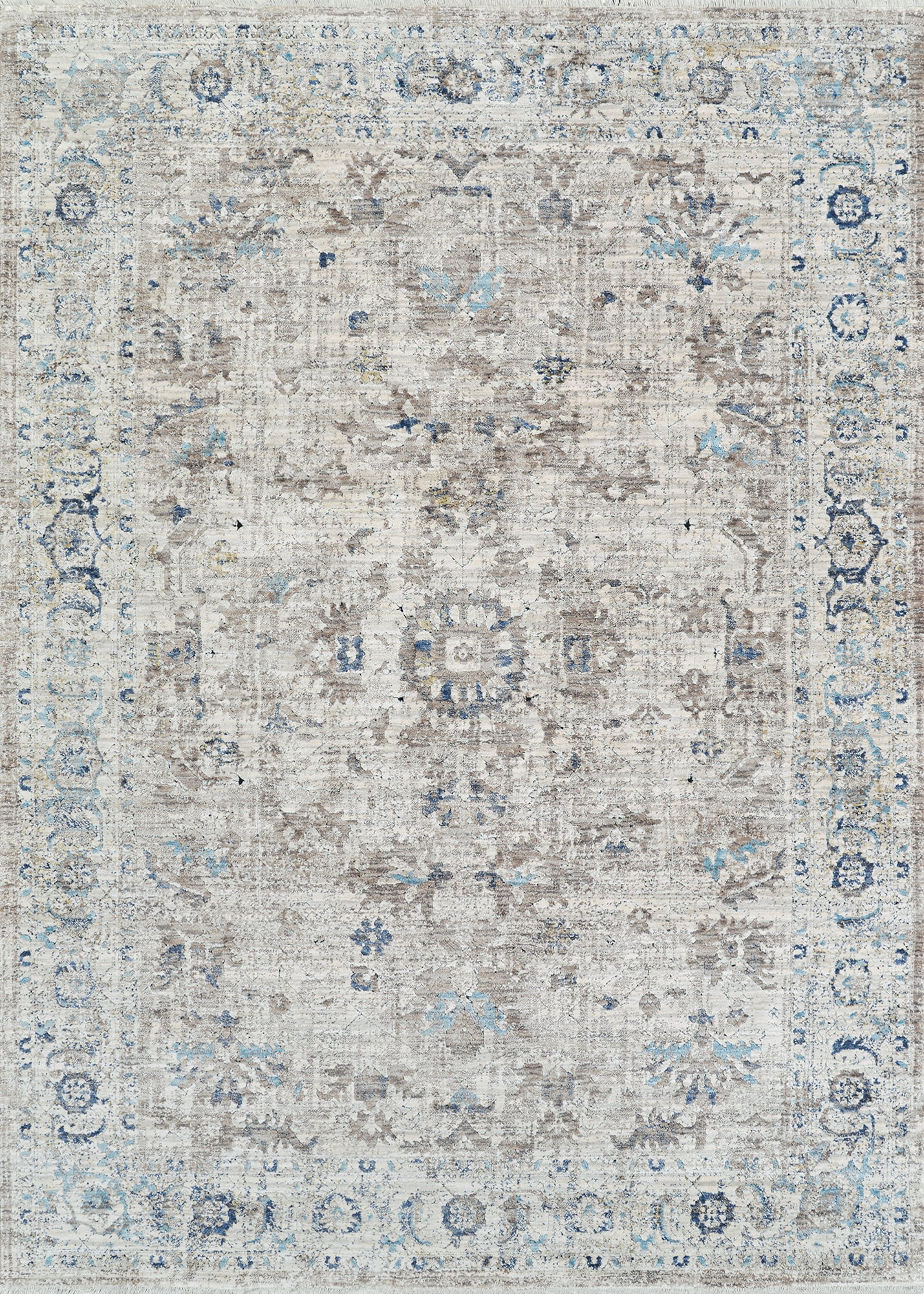 Couristan Nostalgia Garden Palace Area Rug, Antique Cream, 7'10" x 10'9 ...