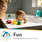Nuby Penguin Slide Bath Toy for Baby 5-Piece Bath Set with Sea Creature ...