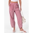 ANRABESS Womens Striped Gingham Pants Summer Lounge Cute PJ Bottom ...