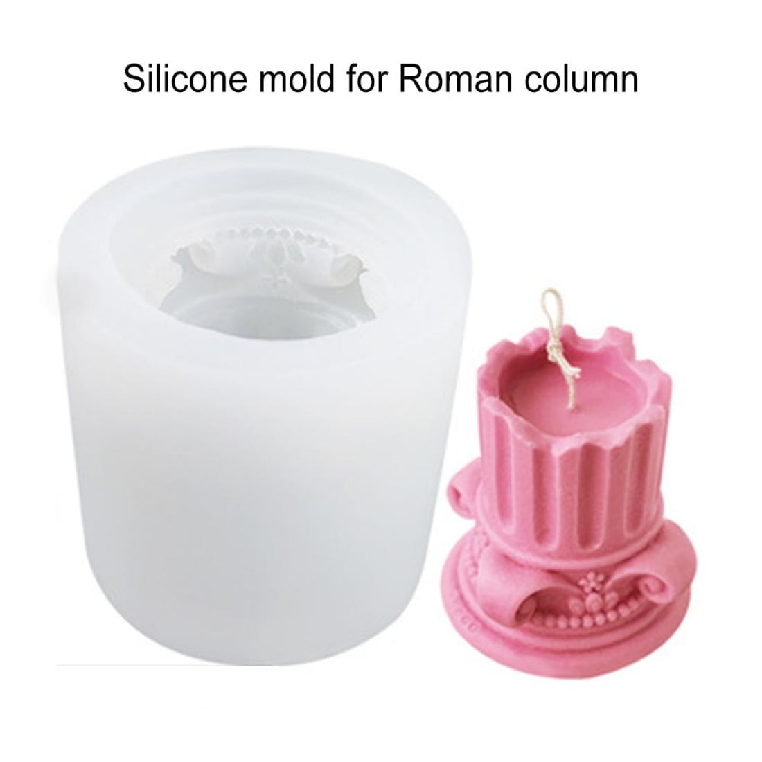 Ringshlar Roman Column Candle Molds Ancient Railing Silicone Stripe ...