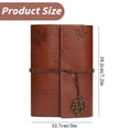 A6 Maple Leaf Pattern Journal 80 Pages Vintage Style Hand Account ...