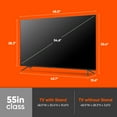 onn. 55” QLED 4K UHD (2160p) Roku Smart TV with Dolby Atmos, Dolby ...