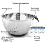 Stellar Stainless Steel Mixing Bowl Set with Silicone Grips & Handles ...