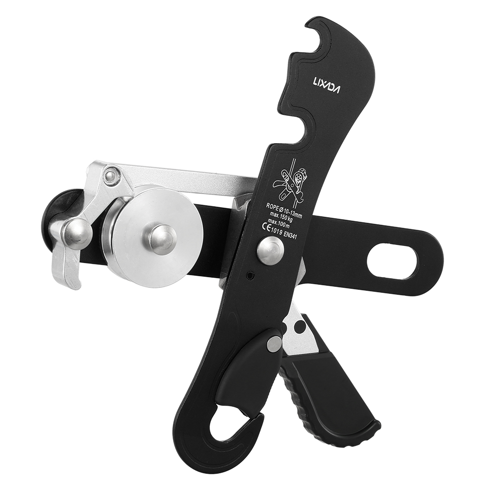 Lixada Outdoor Stop Descender Self-braking Self Locking Hand Control ...