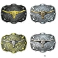 Cowboy Belt Floral Buckles for Men Women Engraved Cool Replacement ...