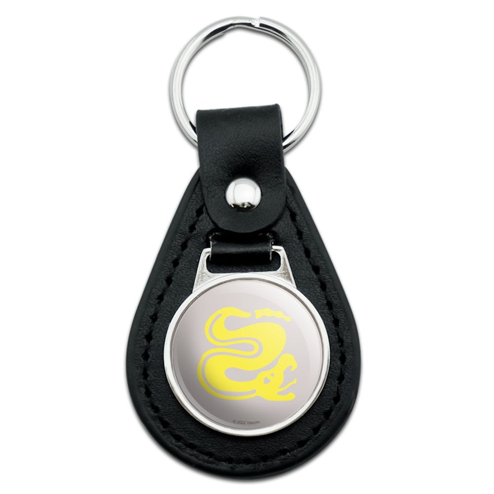 Black Leather Hidden Temple Silver Snakes Keychain - Walmart.com