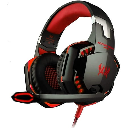 G2000 3.5mm Gaming Headset MIC LED Headphones for PC Laptop PS4 PS5（Red） | Walmart Canada