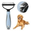 2 in 1 Professional Grooming Rake for Cats & Dogs-Dematting Comb for ...