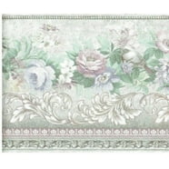 Brewster Vicky White Victorian Floral Border - Walmart.com