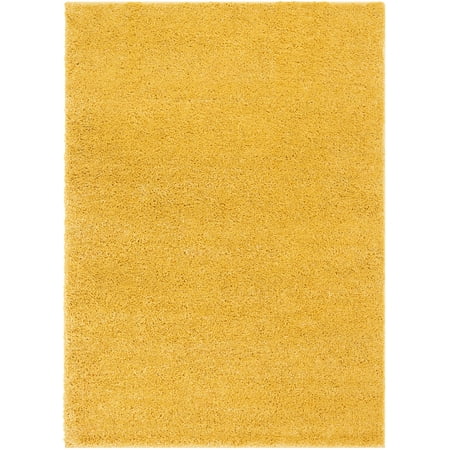 Well Woven Solid Color Yellow Soft Shag Area Rug - Walmart.com ...