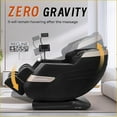 Massage Recliner with Zero Gravity, Full Body Air Pressure | Black | PU ...