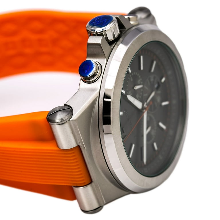 MK8296 Men's Dylan Black Dial Black IP Steel Orange