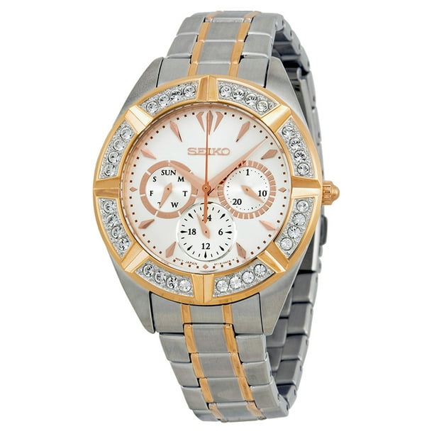Seiko - Seiko Men's Multi-Function Silver Dial Two-tone Watch SKY678 ...