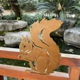 Outdoor Squirrel Silhouette Garden Sculpture Decorative Decorative ...
