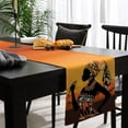 Black Orange Girls Boho Table Runner 108 Inches Long - Vintage Ethnic ...