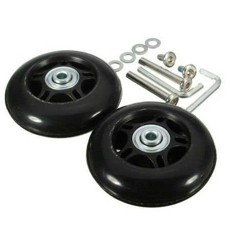 1 Pair Luggage Spinner Wheels Replacement With Tools Low Noise Suitcase ...