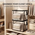 6-Pack Large Heavy-Duty Thick Plastic Clear Storage Bag for Clothes ...