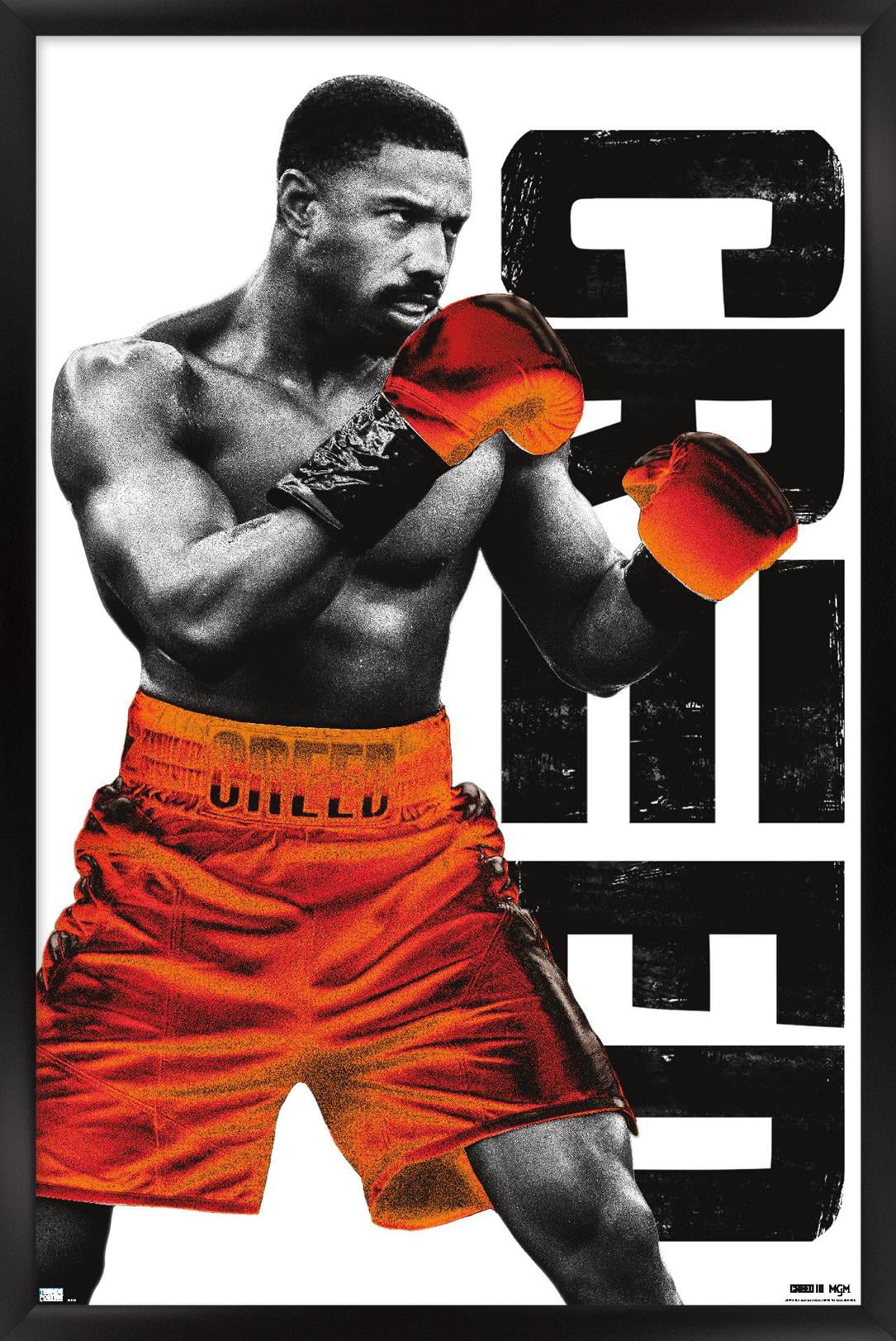 Creed III - Adonis Black and White Wall Poster, 22.375" x 34" Framed ...