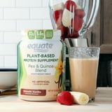 Equate Plant-Based Protein Supplement Vanilla 2 lbs, BCAAs for Muscle ...