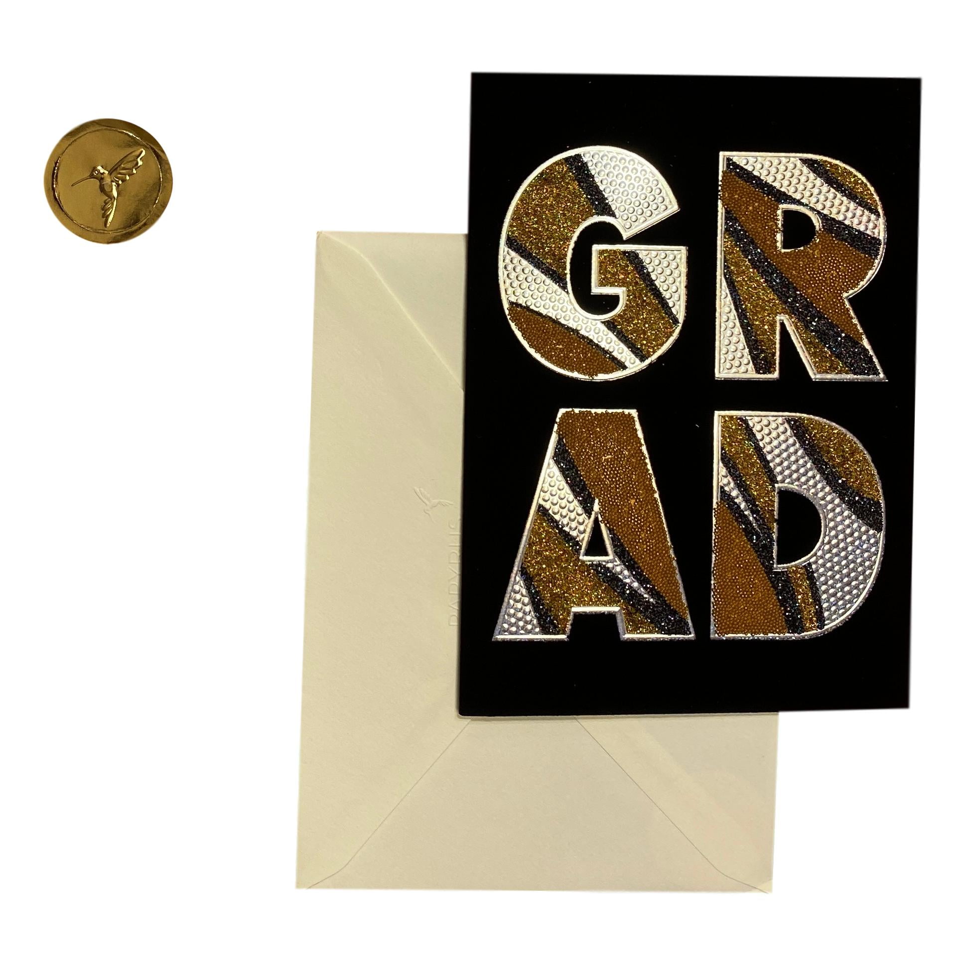 graduation Day Greeting Card - GRAD - Deluxe, Textured Paper, Tipped ...
