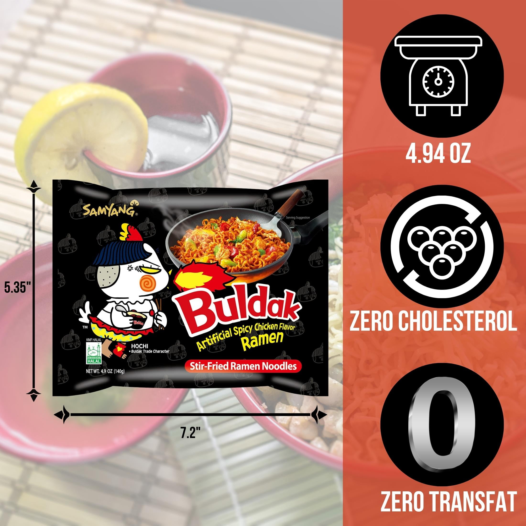 Buy Samyang Buldak Korean Hot Spicy Chicken Stir-Fried Ramyun Noodles ...