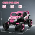 24V Kids Ride on Car,PU Leather 2 Seater Powered off-Road, Electric ...