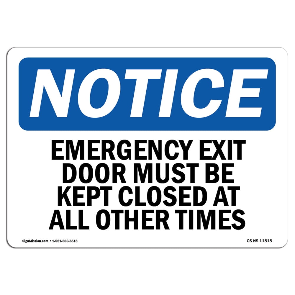 Emergency Exit Only Door