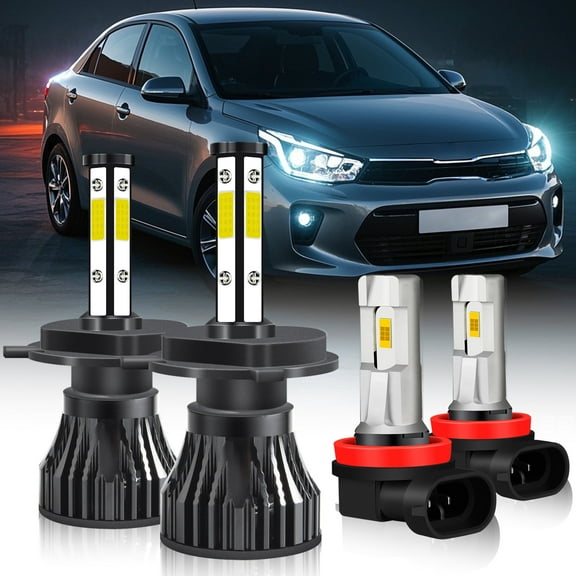 For Nissan Cube 2009-2014 LED Headlight Bulbs 9003/H4 High/Low Beam H11 ...