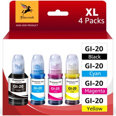 Canon Canon GI-20 MegaTank Ink - Inkjet - Black - 1 Each - Walmart.com