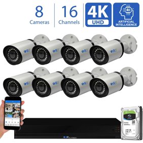 8 CHANNEL IP NVR with 4 X 4MP Cameras, 2TB HDD - Walmart.com - Walmart.com