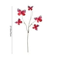 Christmas Artificial Dead Branch with Butterflies & Flowers, 27.55 ...