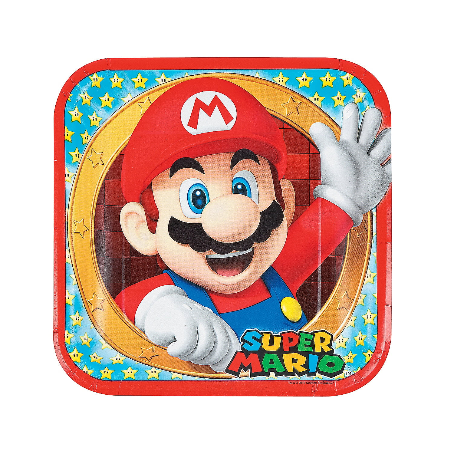 Super Mario Brothers Dinner Plates - Party Supplies - 8 Pieces ...