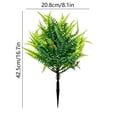 Spring Artificial Fern Ground Stakes, Realistic Faux Greenery Plants ...