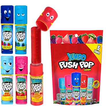 Push Pop Lollipop Candy, Assorted Flavors, 24 Ct - Walmart.com