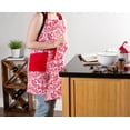 DII Damask Kitchen Apron, 29"x37.5", 100% Cotton, Multiple Colors ...
