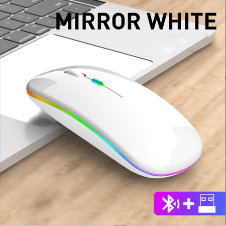 Ultra-thin Bluetooth Rechargeable Wireless Dual-mode Optical Mouse with ...