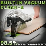 SIROCCO Dustless Table Saws for Jobesites, 10" Cutting Blade 98.5% Dust ...