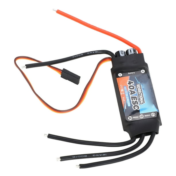 Bidirectional 40A Brushless ESC, 40A Brushless ESC 2 Way Power Output 2 ...