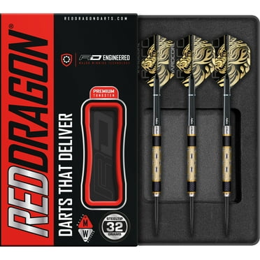 RED DRAGON - Evos 26 Gram Tungsten Darts Set with Flights and Shafts ...