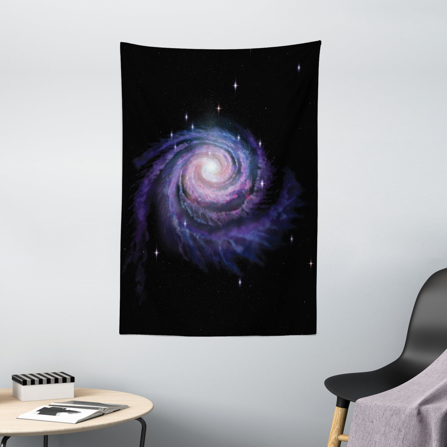 Galaxy Tapestry, Celestial Dust Votex Spiral Galaxy Nebula Fantasy ...
