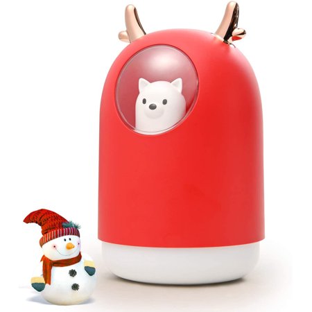 Cool Mist Humidifier with Adjustable Mist Mode, 300ml Water Tank Lasts ...