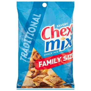 Chex Mix Snack Mix, Traditional, Savory Snack Bag, Family Size (Pack of ...
