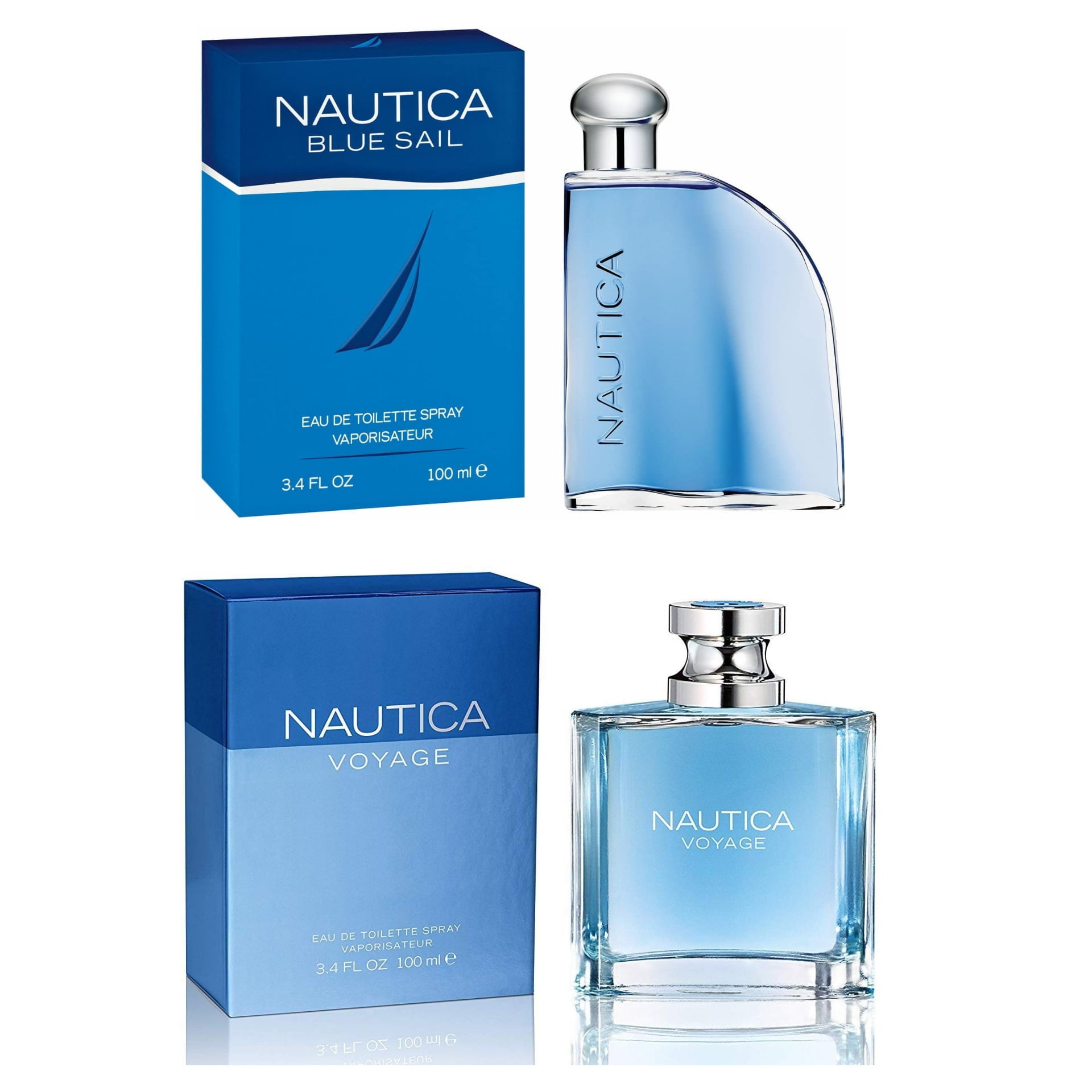 Paquete 2 Perfumes Nautica Voyage Blue Sail EDT 100ML | Walmart en línea